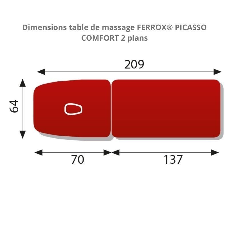 Table De Massage Professionnelle Ferrox® 2 Plans